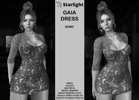 Second Life Marketplace - :: SA :: Gaia - Moon & Stars Dress - Demo